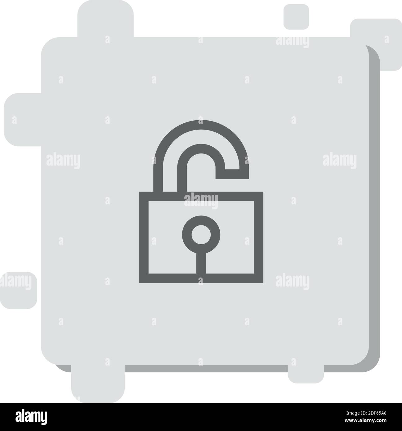 unlocked vector icon modern simple vector illustration Stock Vector ...