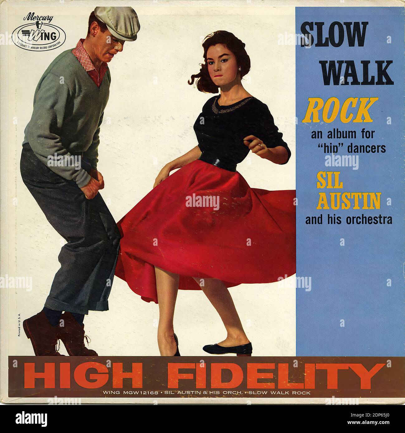 Slow Walk Rock - Vintage Record Cover Stock Photo - Alamy