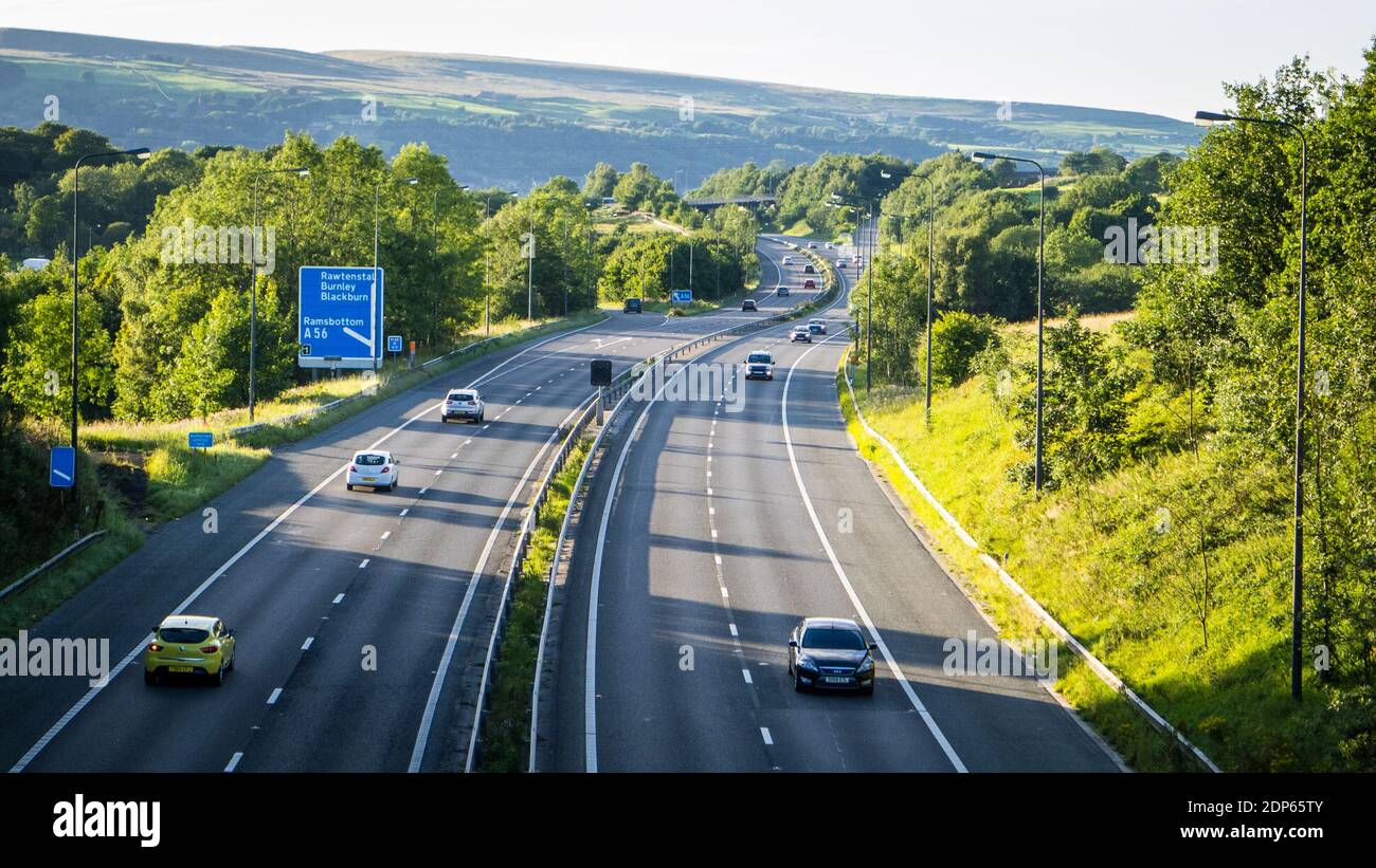 M66 motorway during Covid-19 lockdown Stock Photo - Alamy
