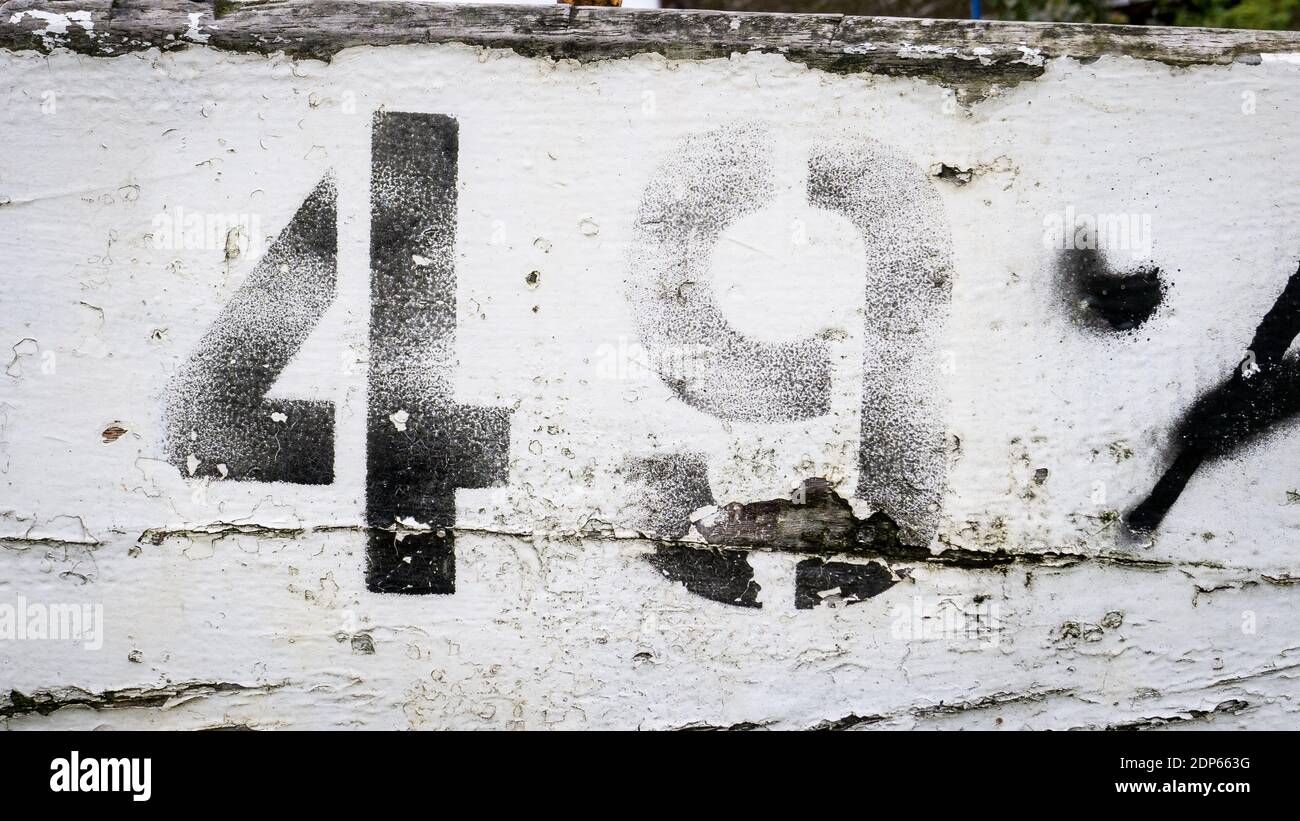 Number 49 hi-res stock photography and images - Alamy