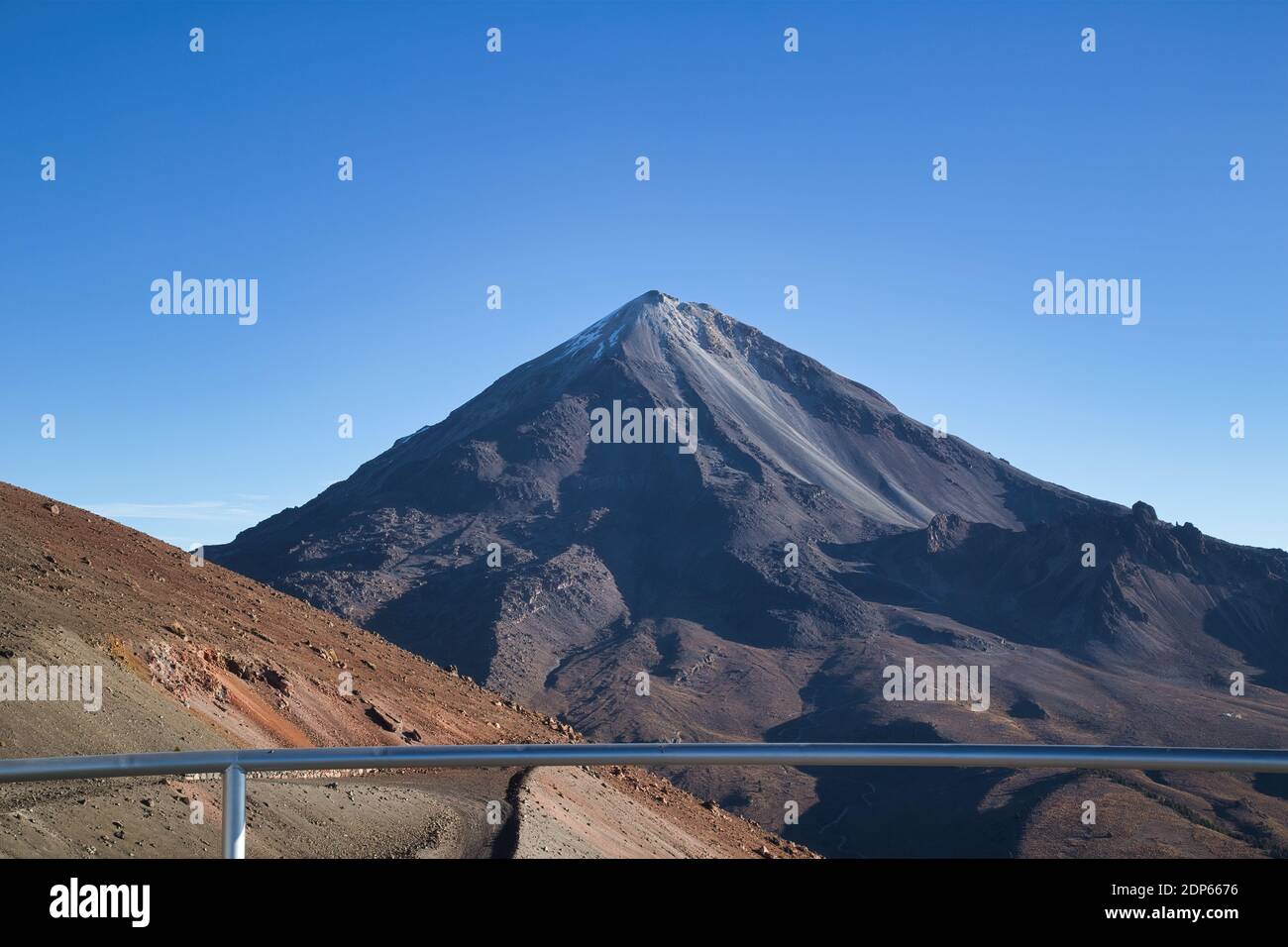 A beautiful shot of the Pico de Orizaba volcano in Mexico. Relief ...