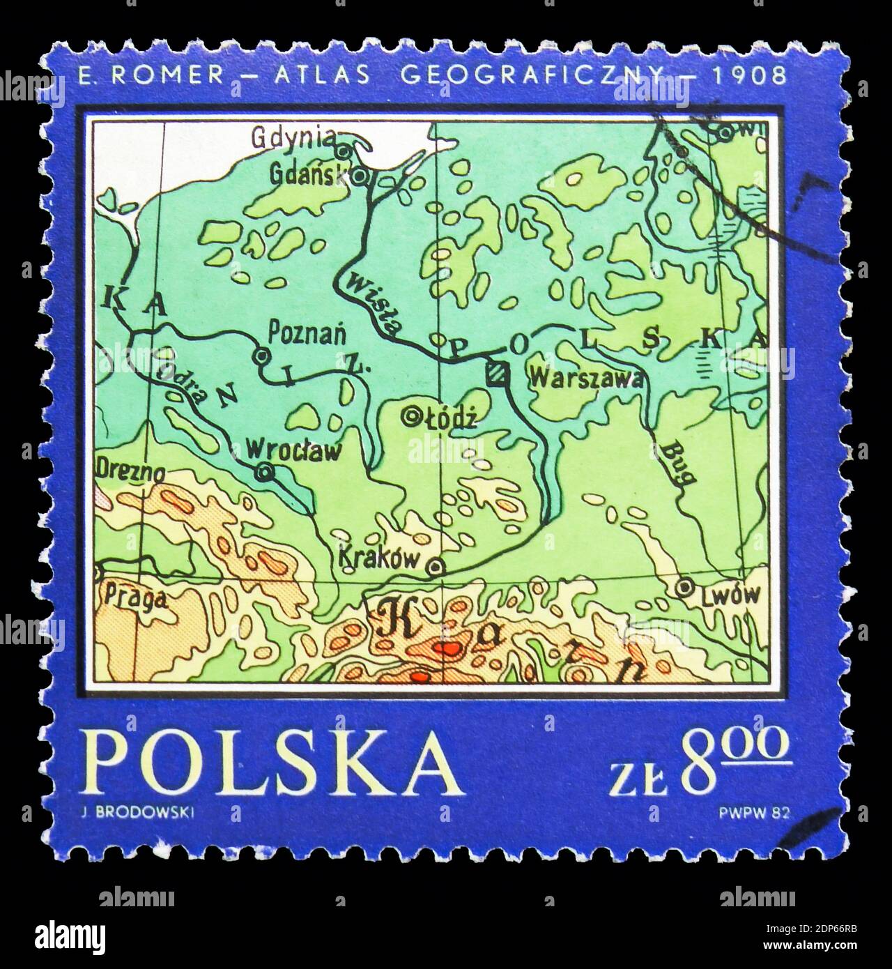 MOSCOW, RUSSIA - SEPTEMBER 15, 2018: A stamp printed in Poland shows ...