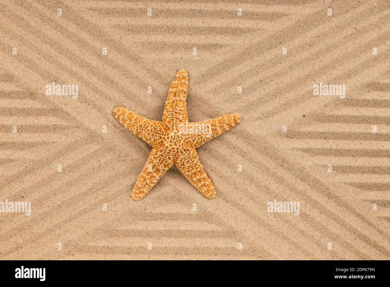 Large yellow star lies in the center of the cross lines. Top view Stock ...