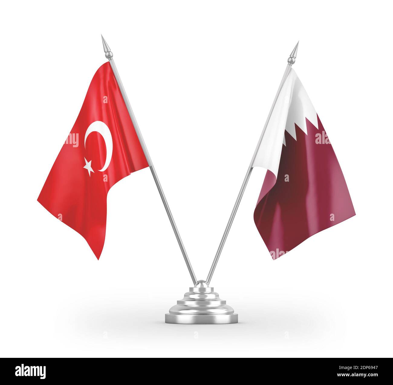 Qatar turkey flags politics Cut Out Stock Images & Pictures - Alamy