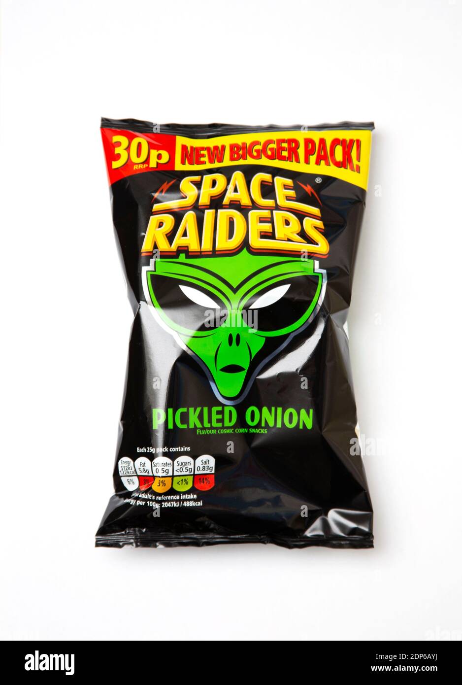Space Raiders Pickled Onion flavour crisps Stock Photo - Alamy
