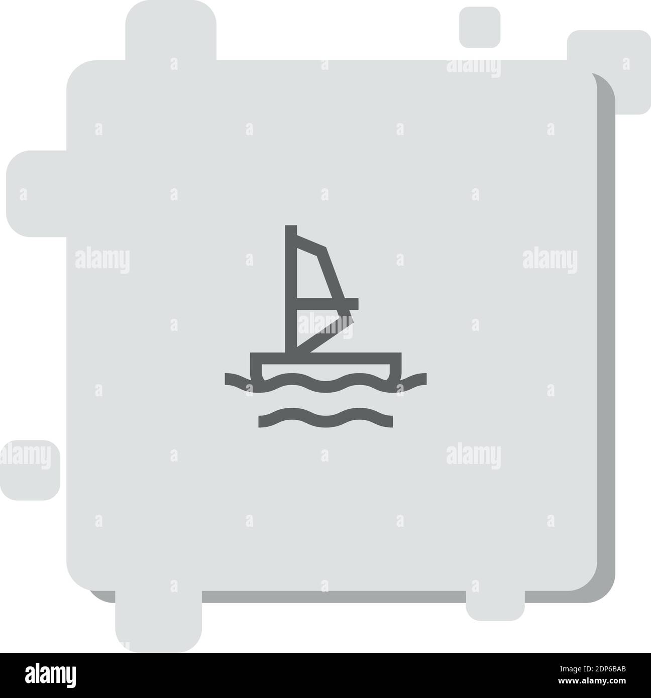 windsurf vector icon modern simple vector illustration Stock Vector ...
