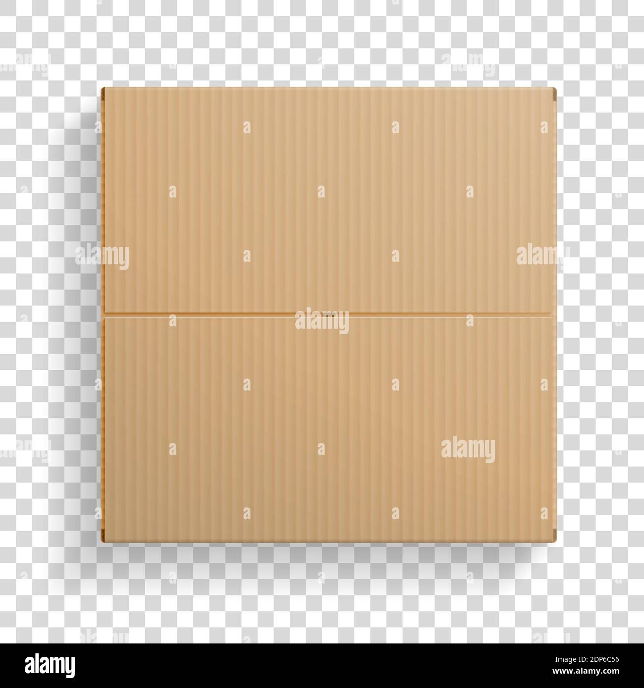 Above view cardboard package Stock Vector Images - Alamy