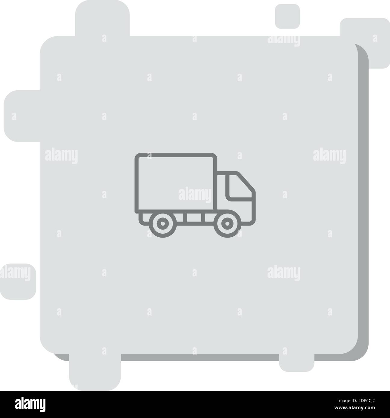 lorry vector icon modern simple vector illustration Stock Vector Image ...