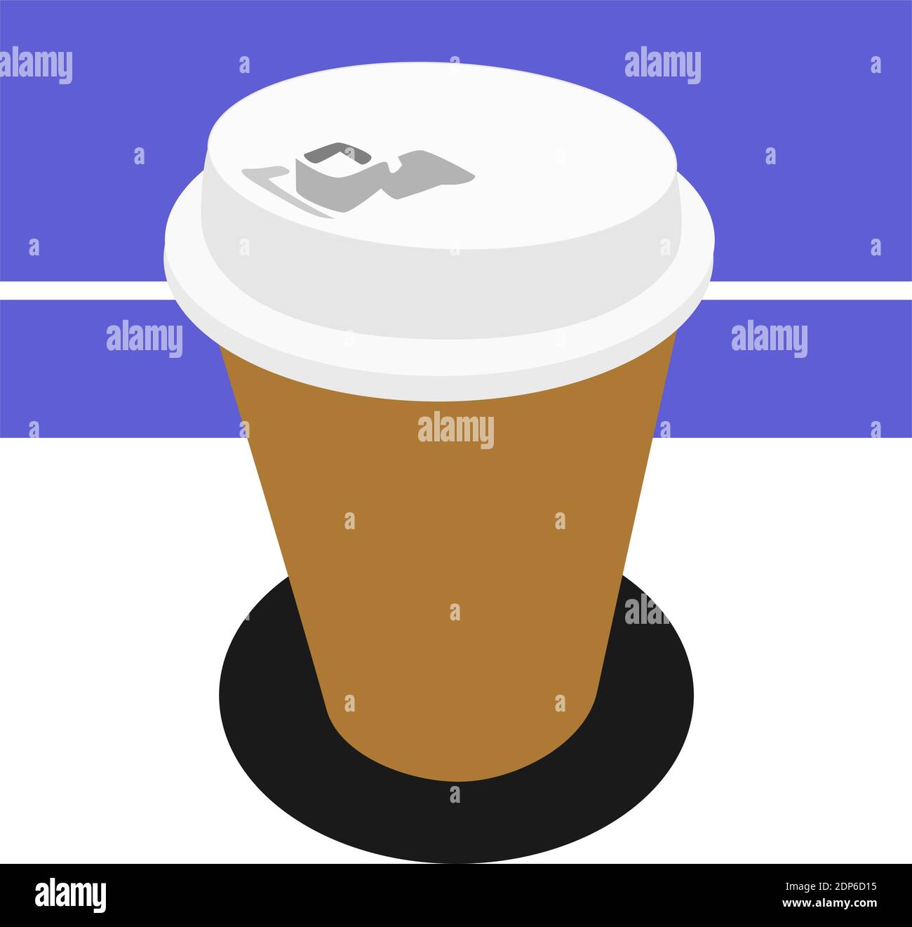 Reusable coffee cup illustration Stock Vector Images - Alamy