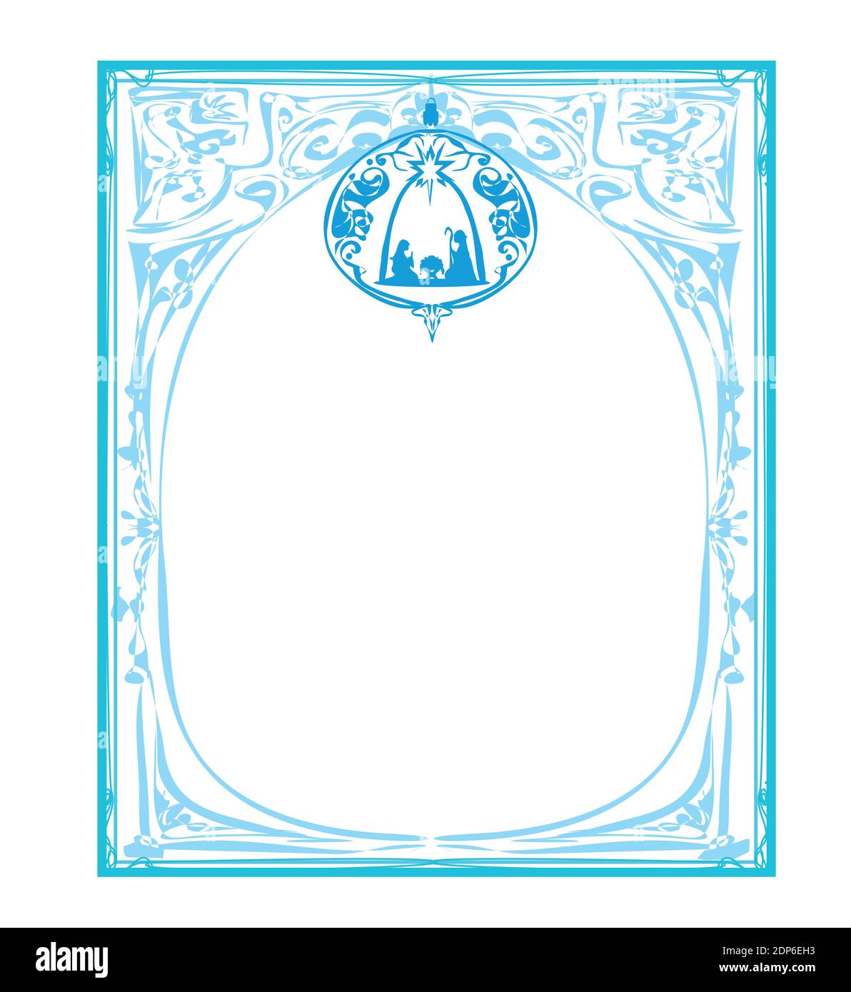 nativity scene of baby Jesus in transparent ball - elegant vintage ...