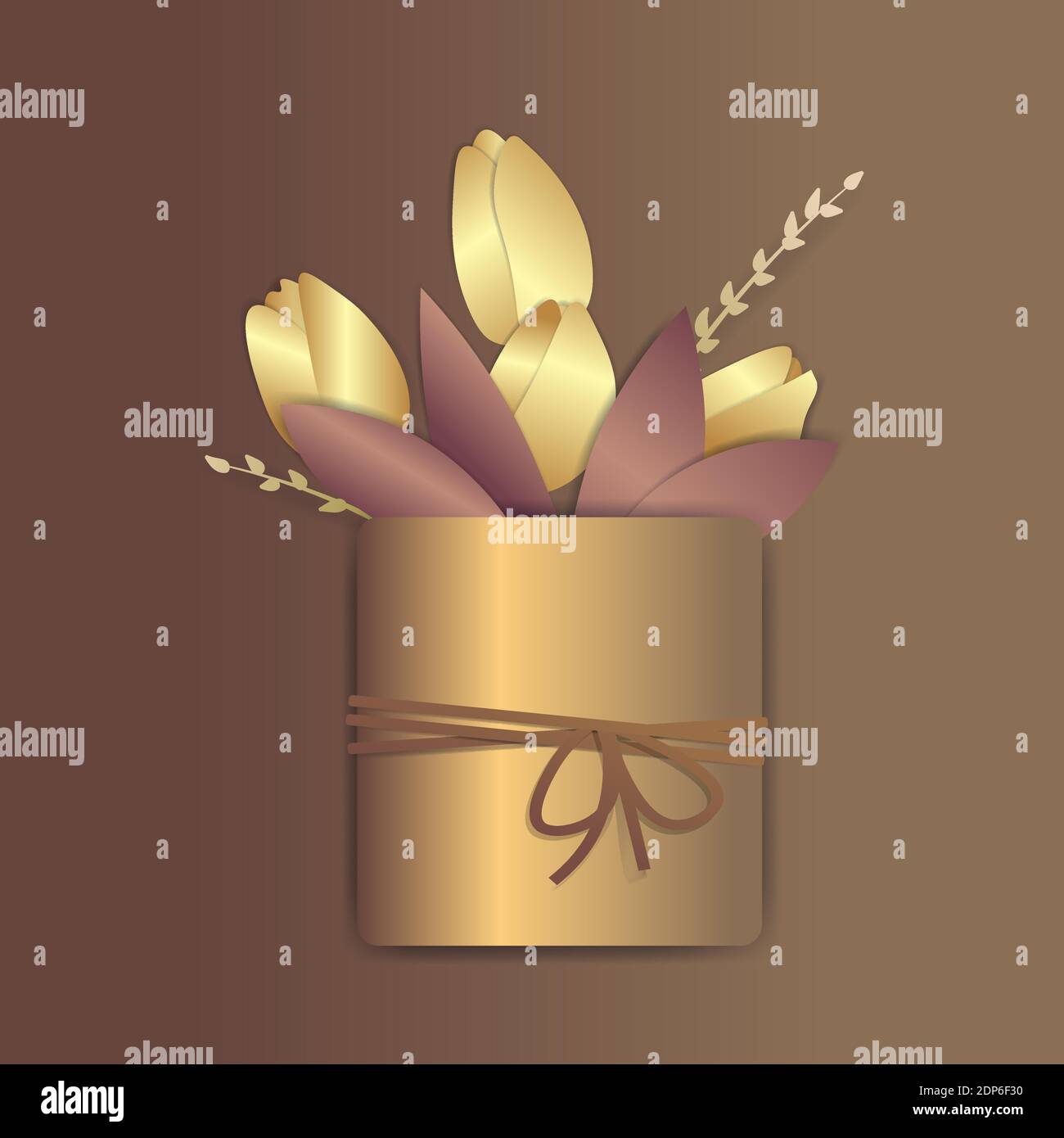 Bloom white tulips in Stock Vector Images - Alamy