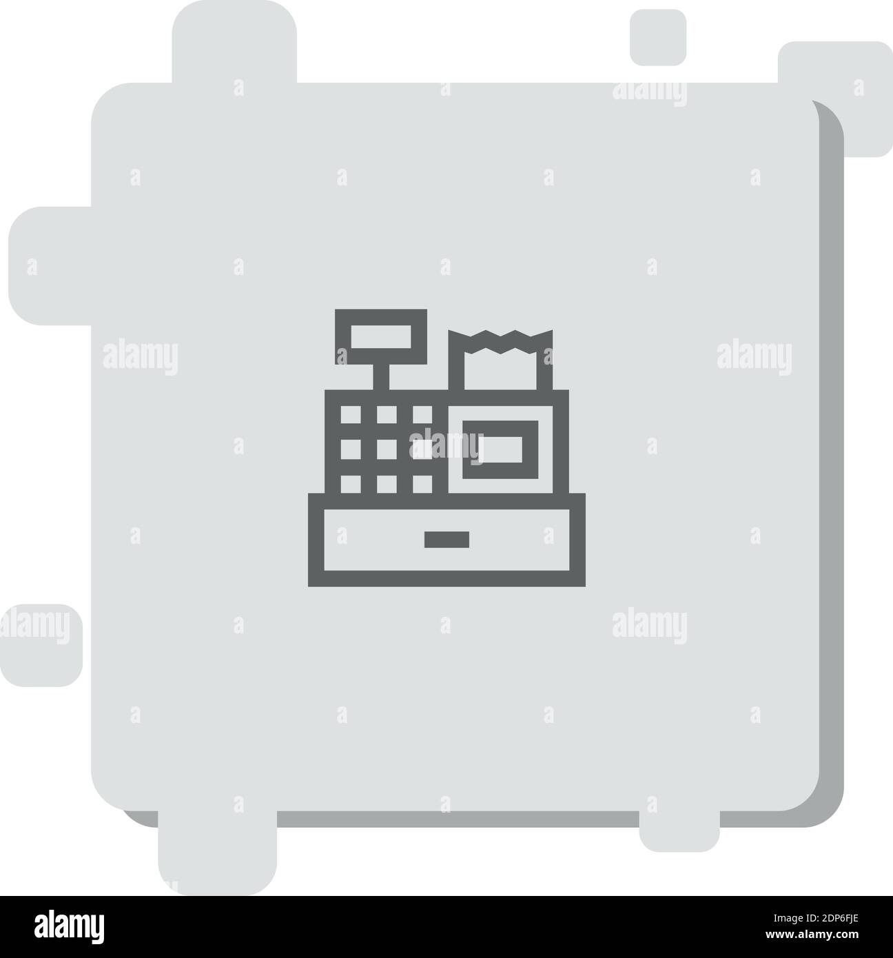 cash register vector icon modern simple vector illustration Stock ...