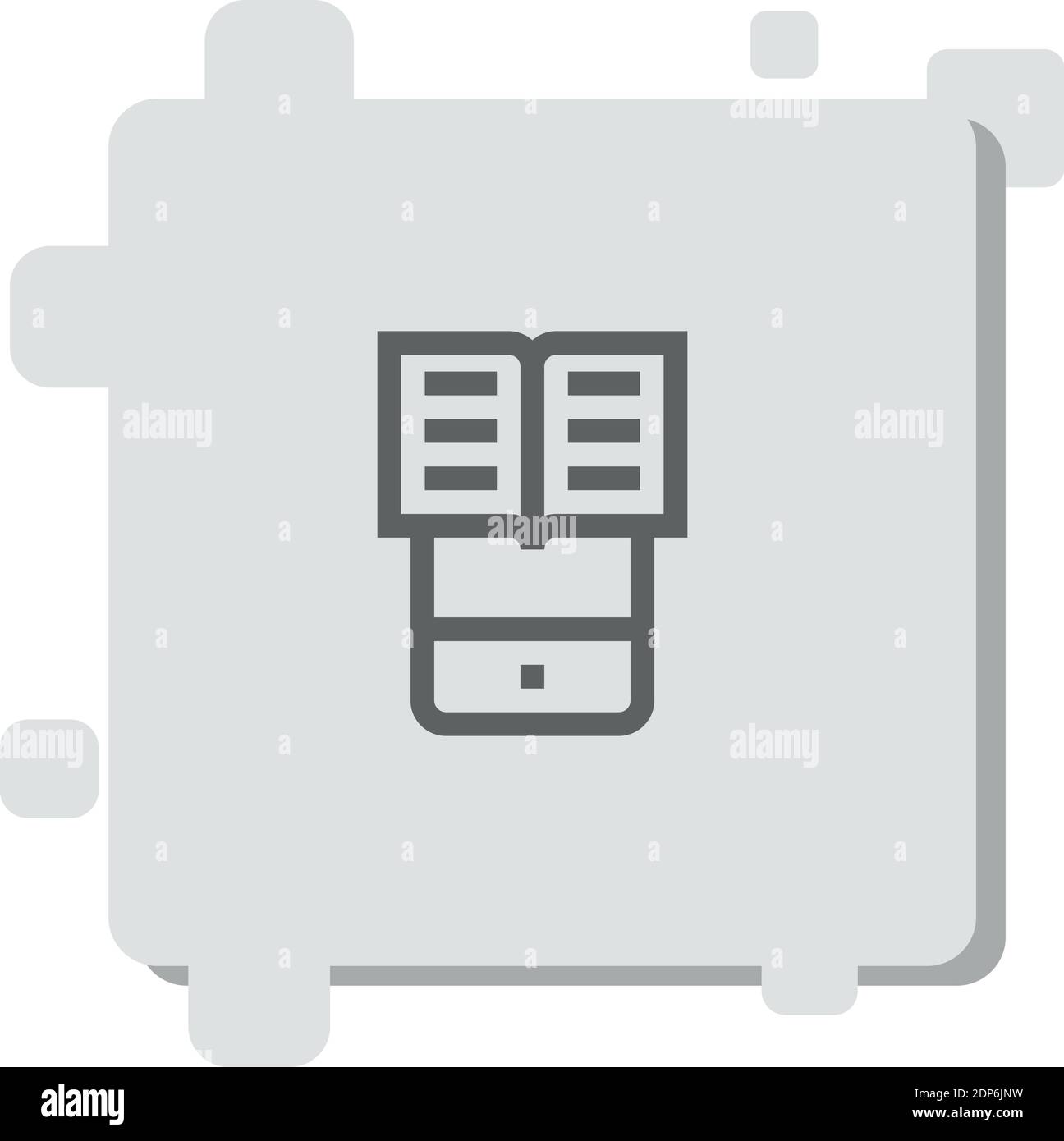 ebook vector icon modern simple vector illustration Stock Vector Image ...
