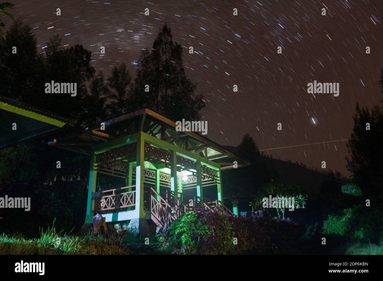 Night photography at Paltuding, Ijen Crater Stock Photo - Alamy