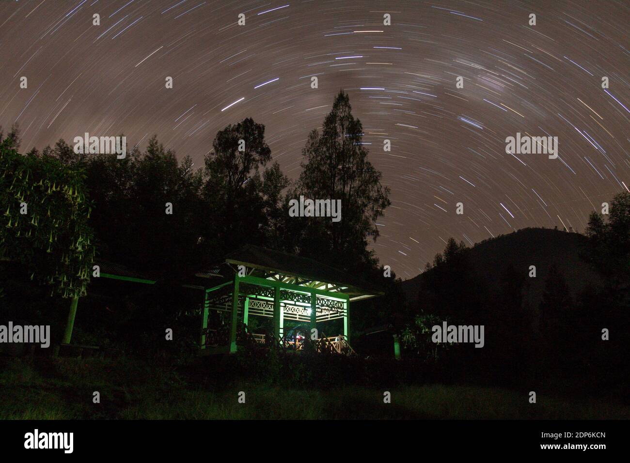 Night photography at Paltuding, Ijen Crater Stock Photo - Alamy