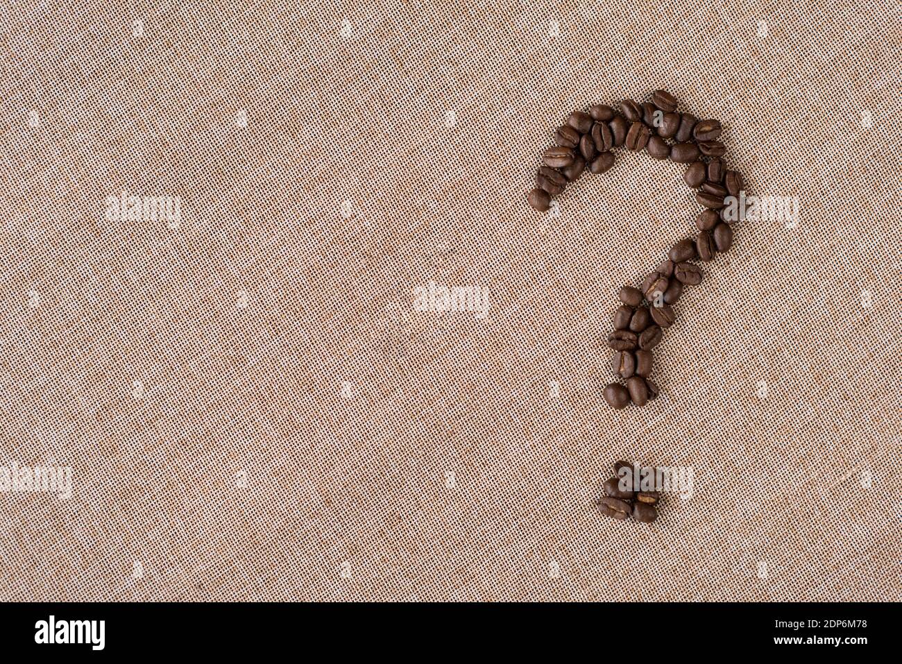 Question mark made from coffee beans hi-res stock photography and ...
