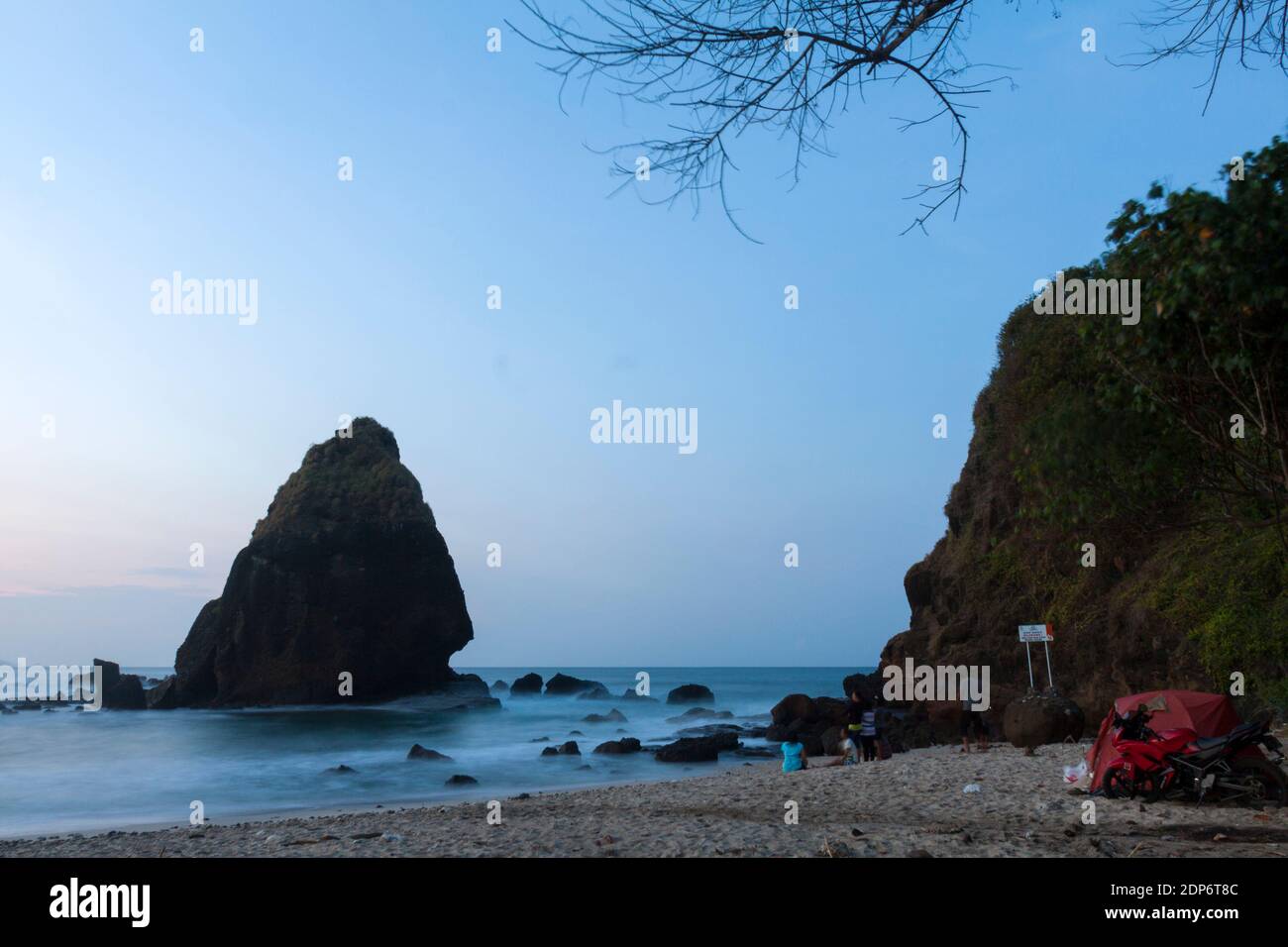 Papuma beach is one of the marine tourism destinations in Jember ...