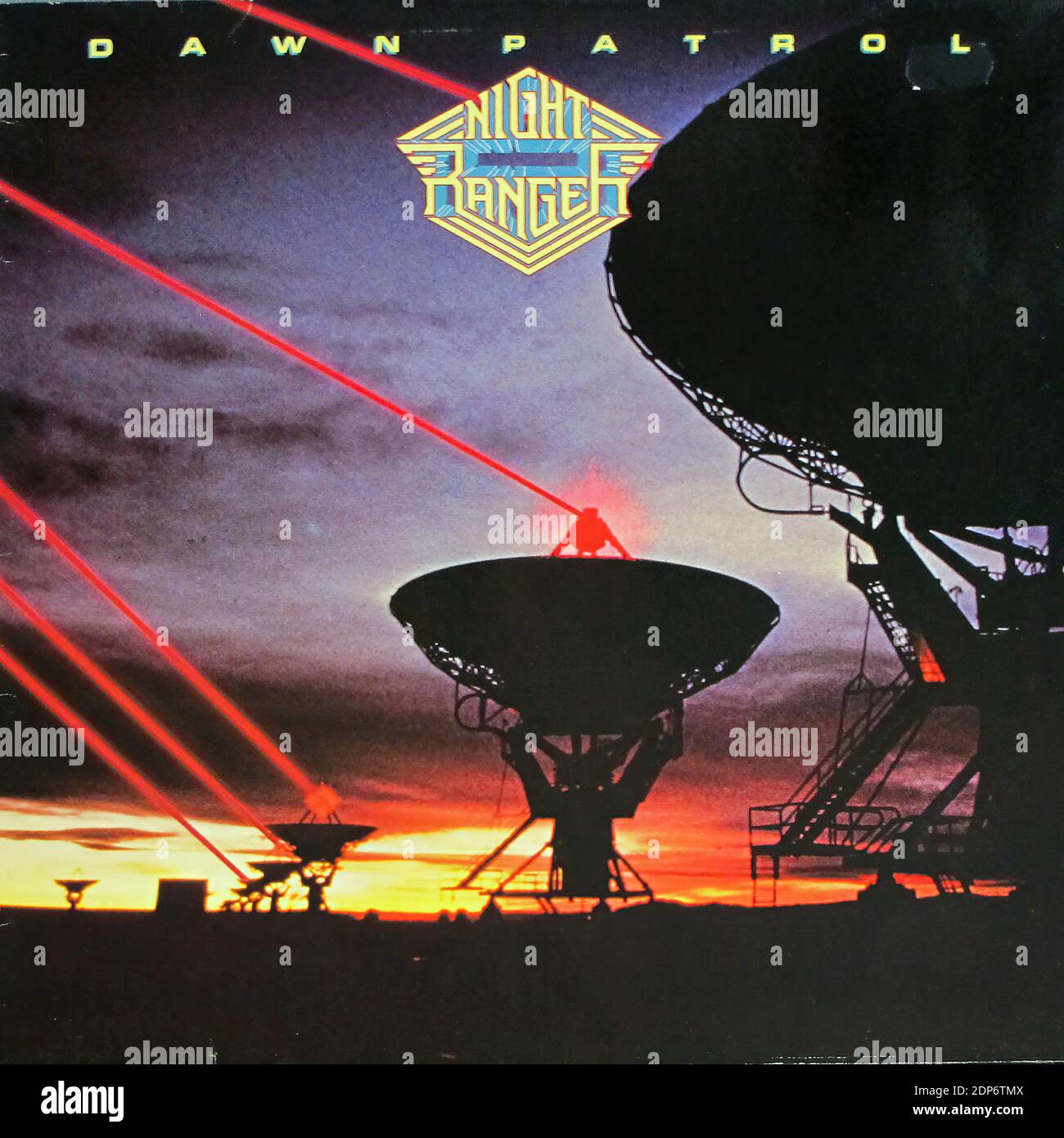 night ranger dawn patrol 12728 - Vintage Vinyl Record Cover Stock Photo ...