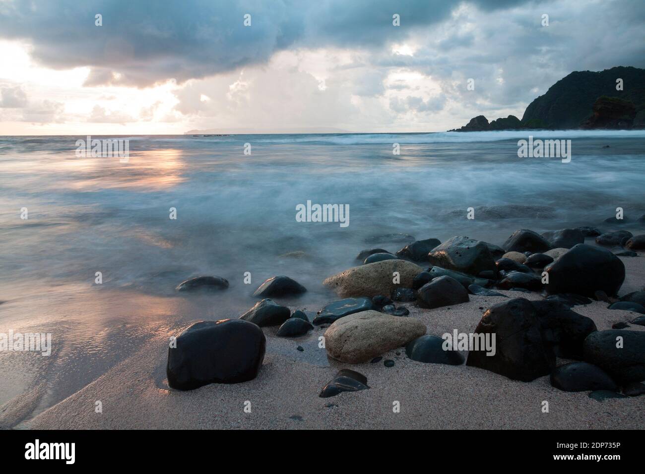 Papuma beach is one of the marine tourism destinations in Jember ...