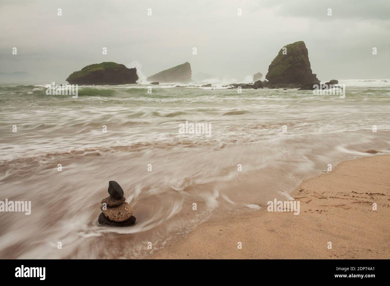 Papuma beach is one of the marine tourism destinations in Jember ...