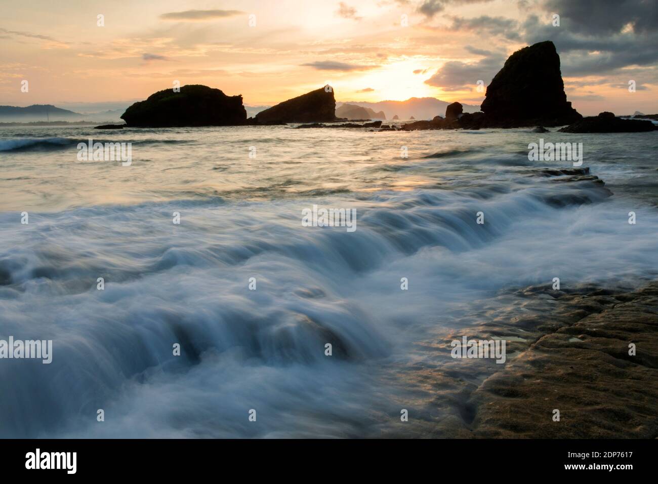 Papuma beach is one of the marine tourism destinations in Jember ...