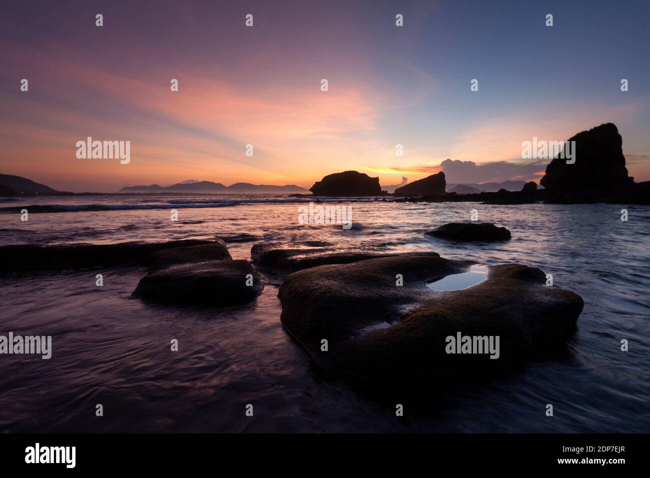 Papuma beach is one of the marine tourism destinations in Jember ...