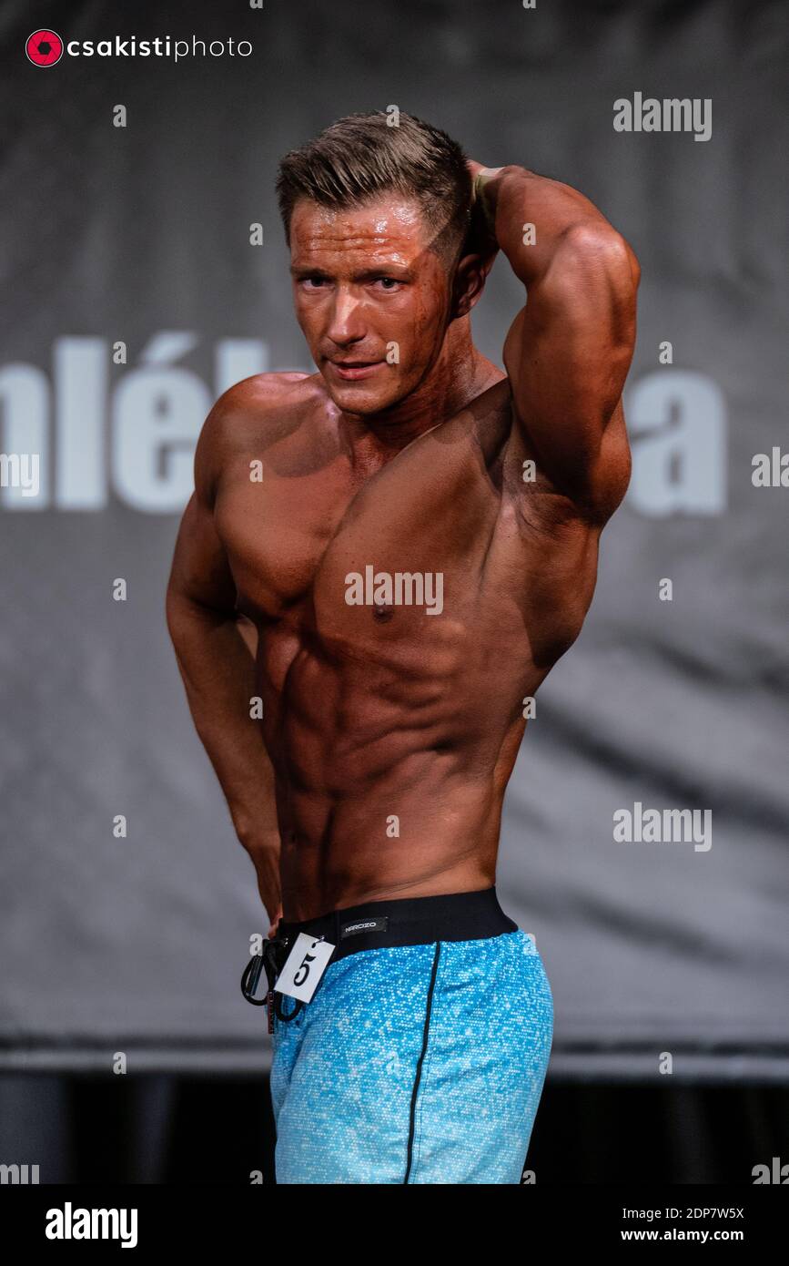 2020 in Szeged, hungary, HUNGARY - SZEPT 27: Unknown man participates ...