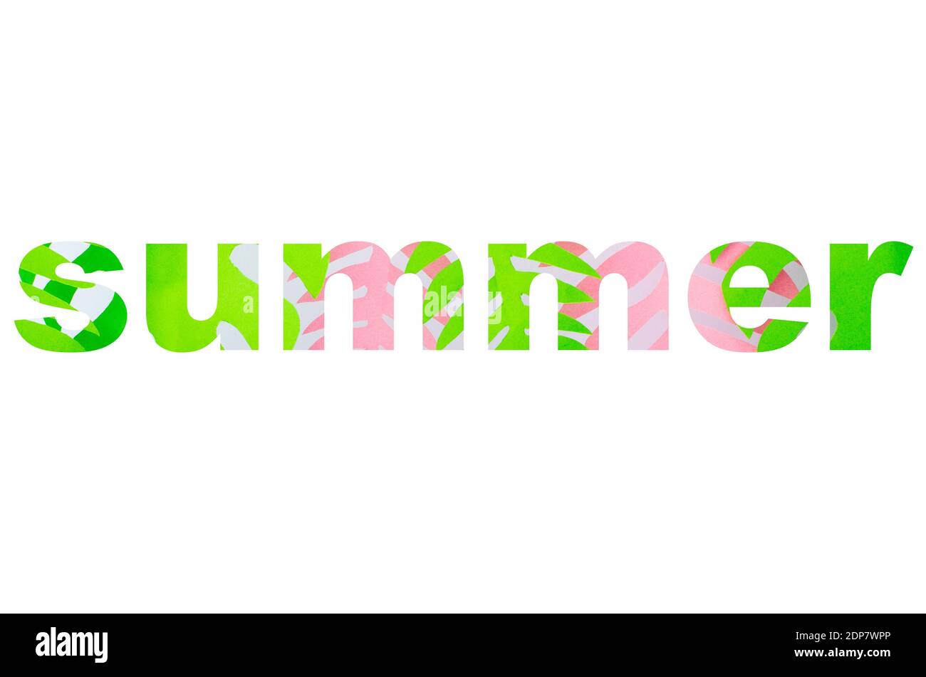 Hello summer word on Cut Out Stock Images & Pictures - Alamy