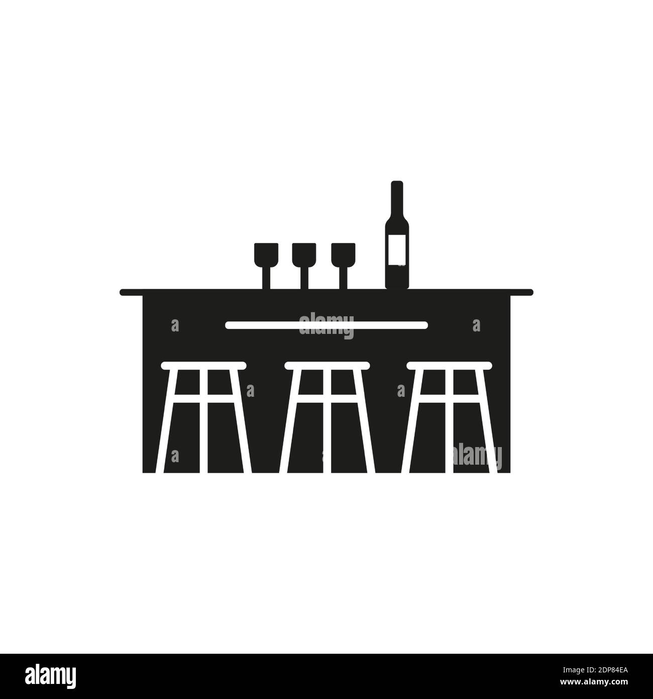 bar counter icon element of bar icon for mobile concept and web apps ...