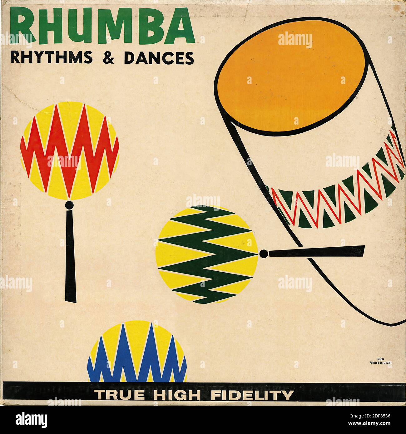 Rhumba Rhythms & Dances - Vintage Record Cover Stock Photo - Alamy