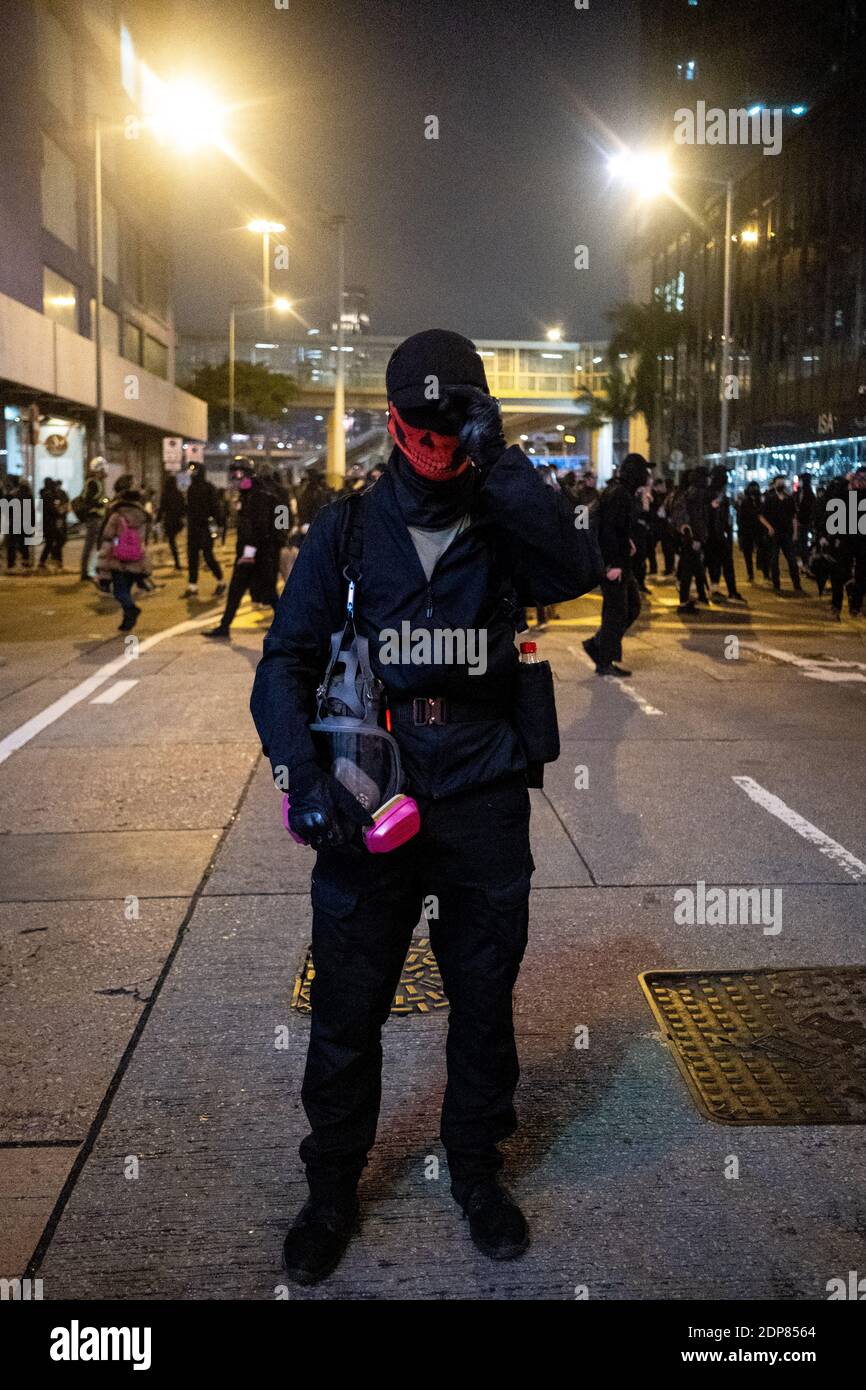 Great march of the pro-democracy movement for the New Year. Hong Kong ...