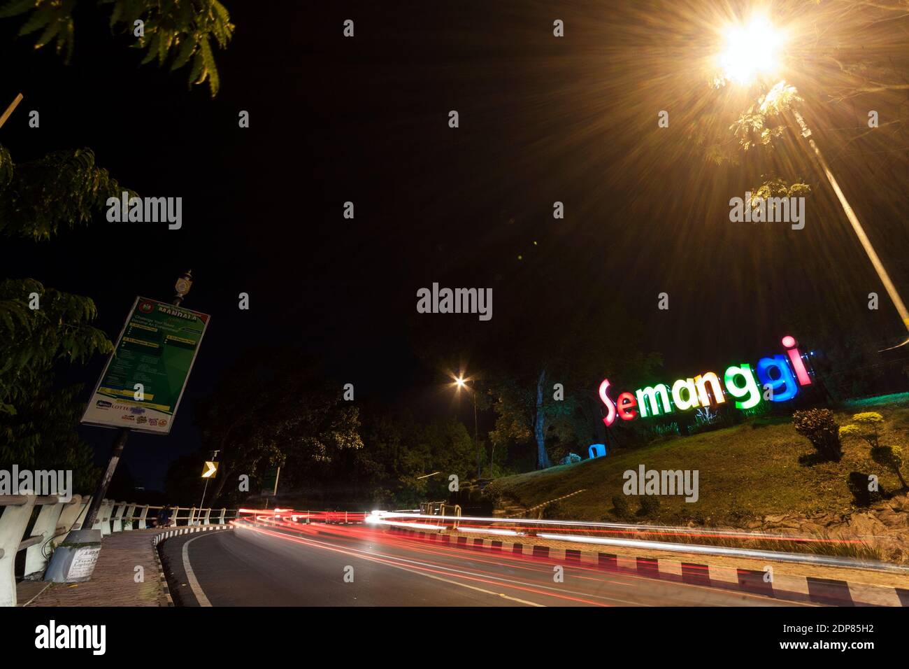 Semanggi Bridge is one of the icons of the city of Jember, East Java ...