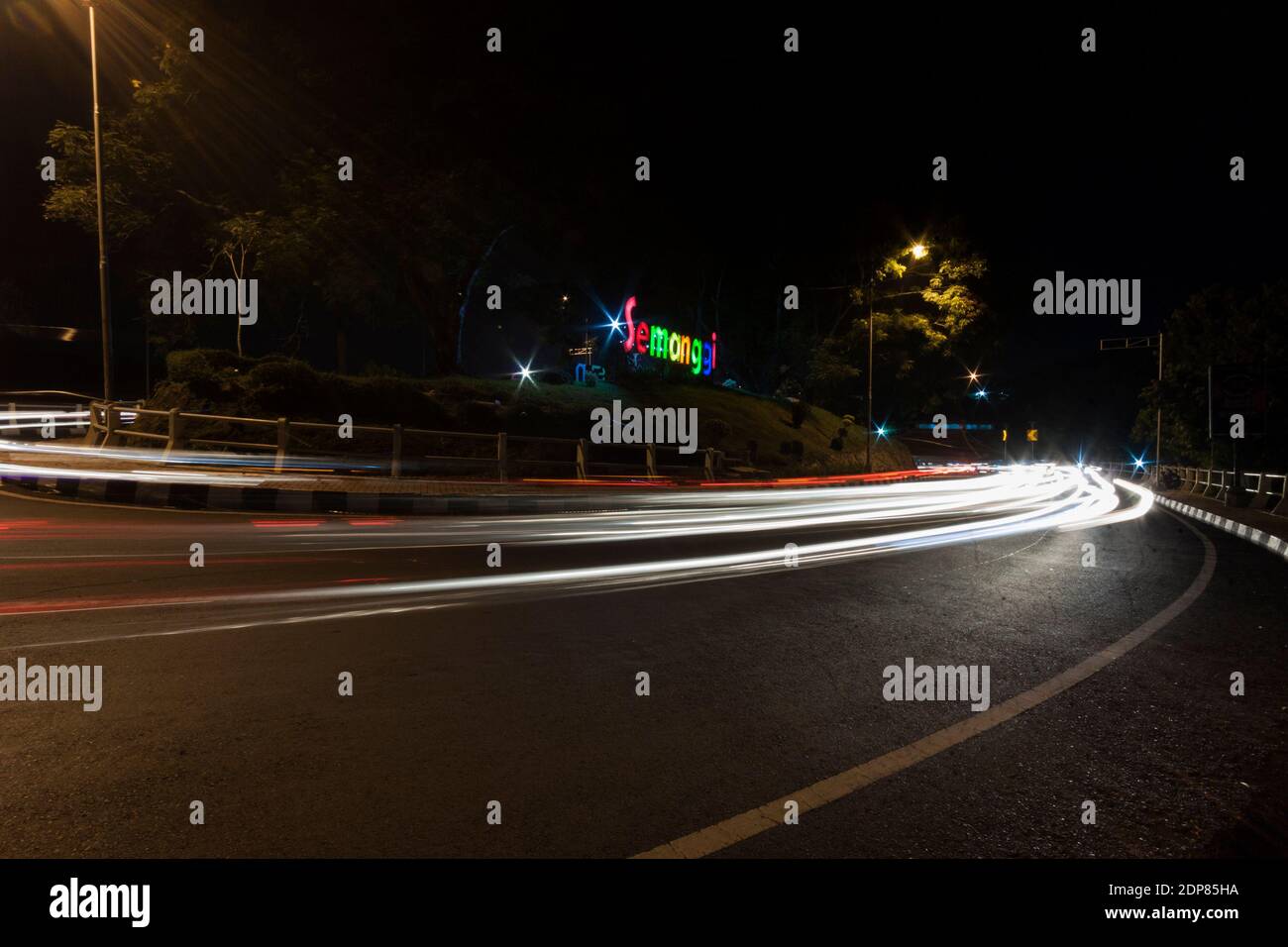 Semanggi Bridge is one of the icons of the city of Jember, East Java ...
