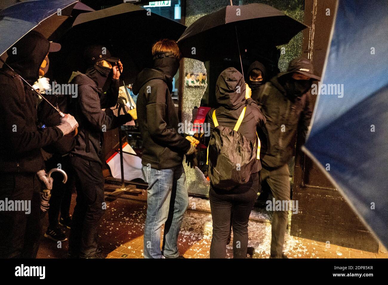 Great march of the pro-democracy movement for the New Year. Hong Kong ...