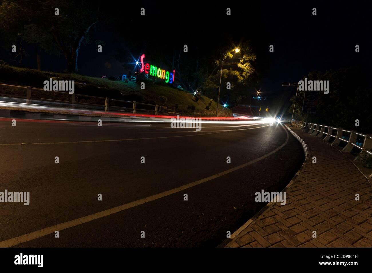 Semanggi Bridge is one of the icons of the city of Jember, East Java ...