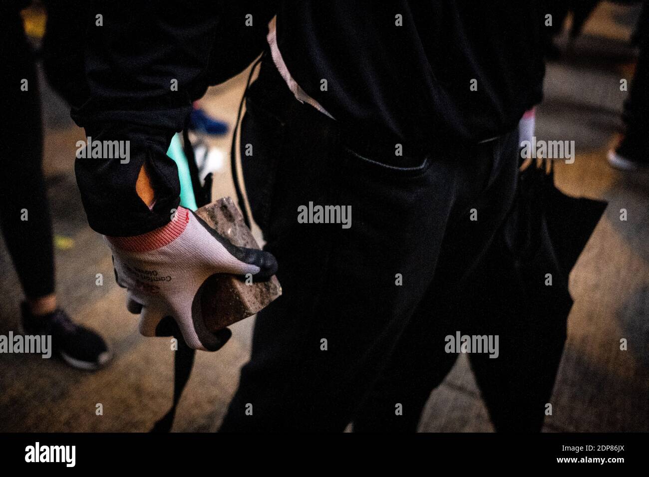 Great march of the pro-democracy movement for the New Year. Hong Kong ...