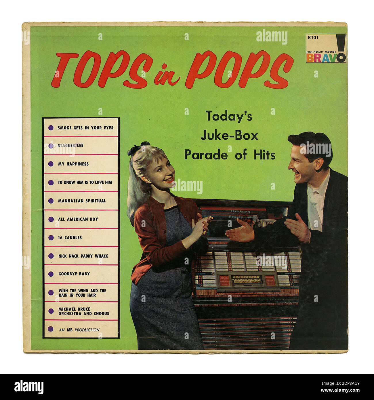 Tops in Pops - Vintage Record Cover Stock Photo - Alamy