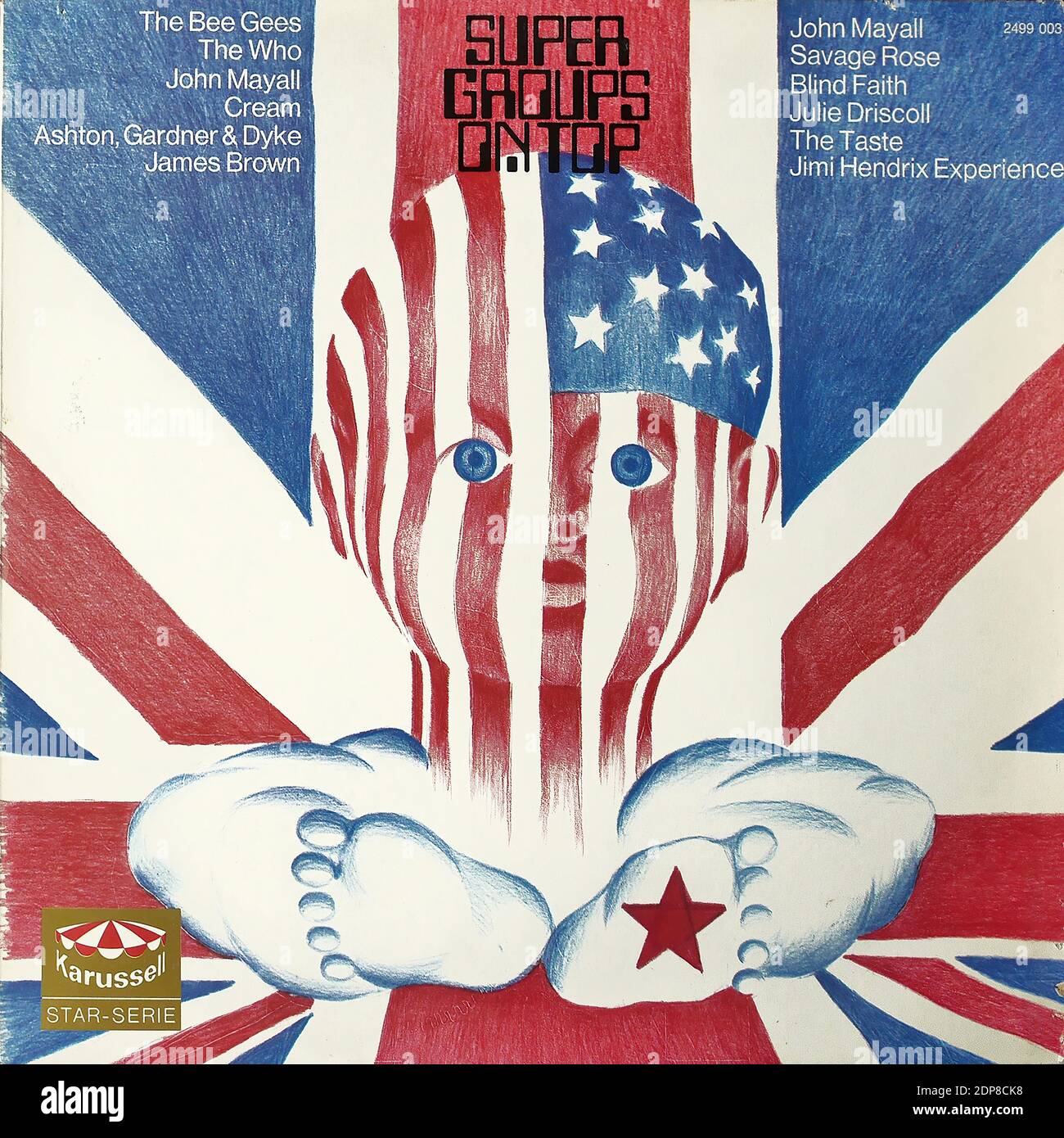 Super Groups On Top, Karussell Star-Serie 2499 003, 1970 - Vintage ...