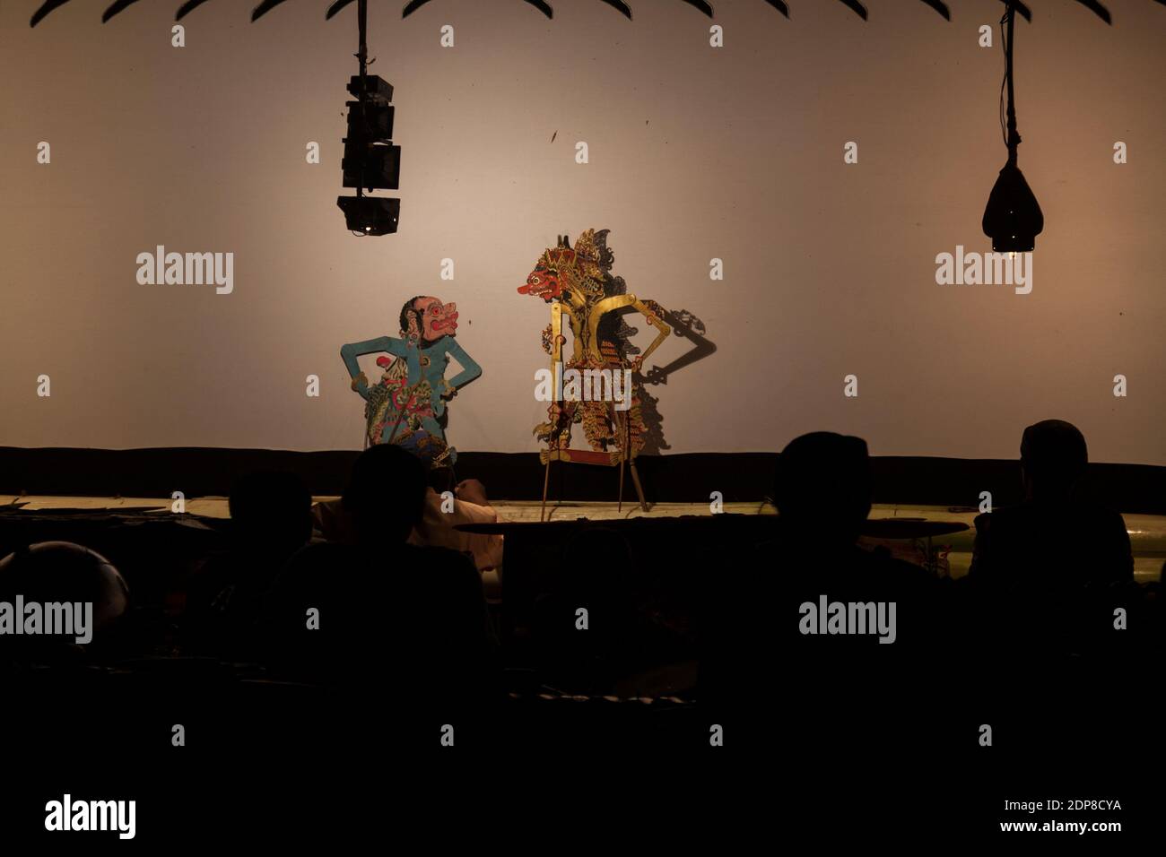 puppet show in Wuluhan village. Wayang is one of the traditional ...