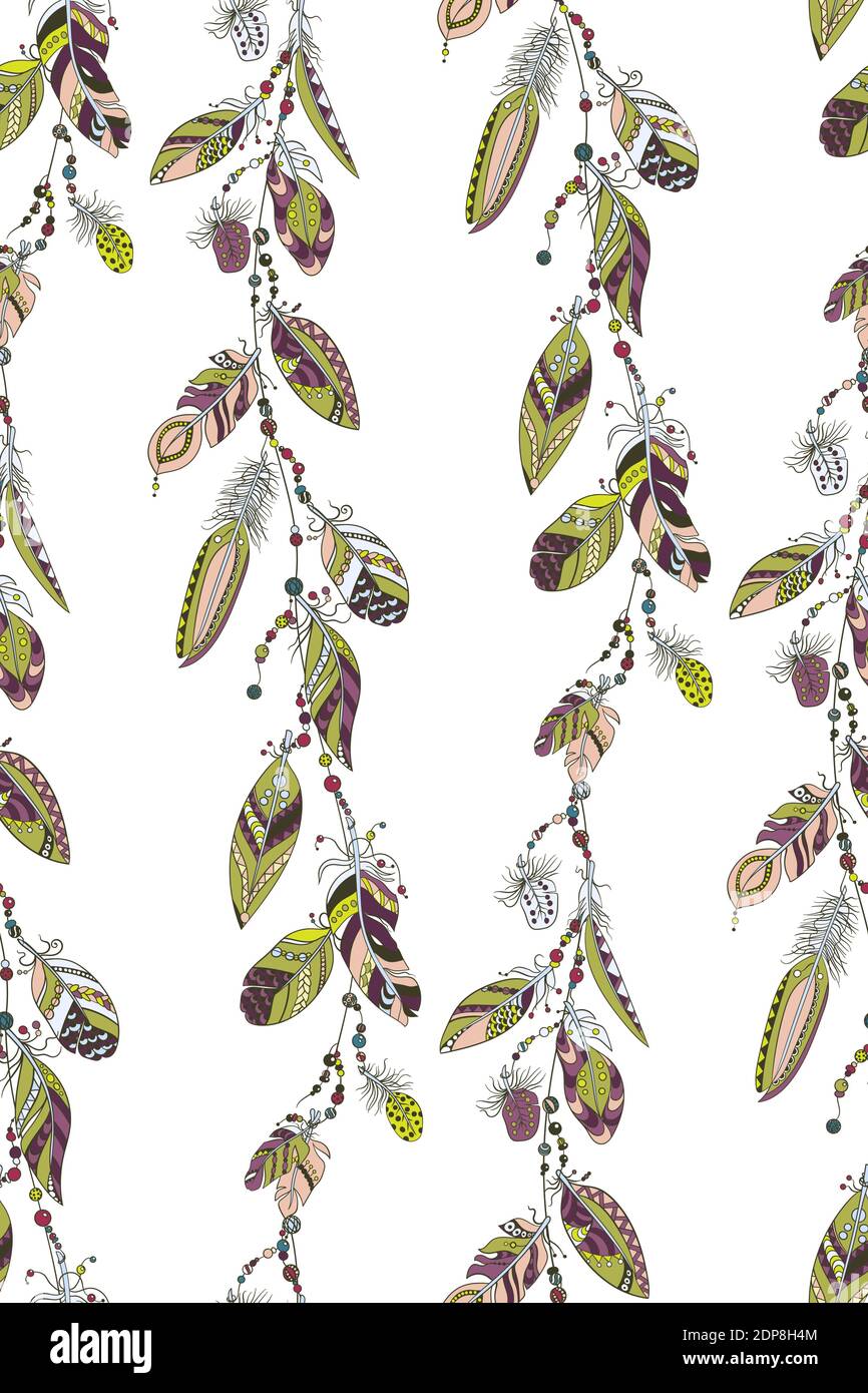 Rope of feathers Stock Vector Images - Alamy