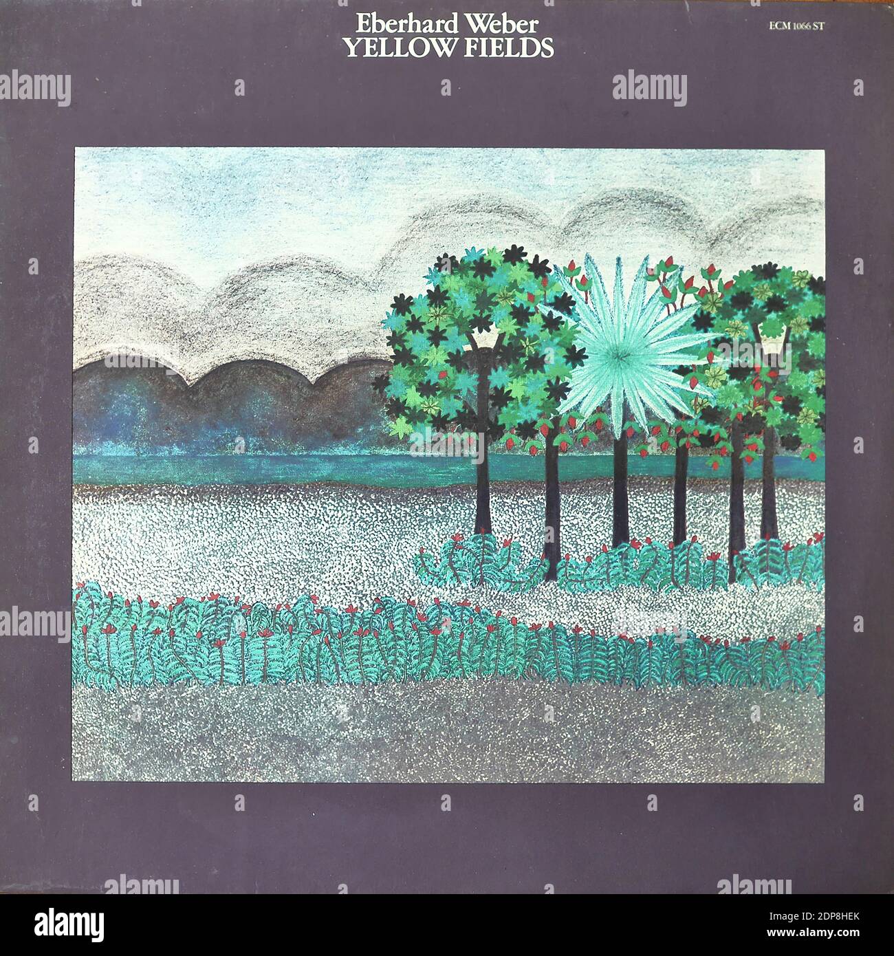 Eberhard Weber - Yellow Fields, ECM 1066 St - Vintage vinyl album cover Stock Photo - Alamy