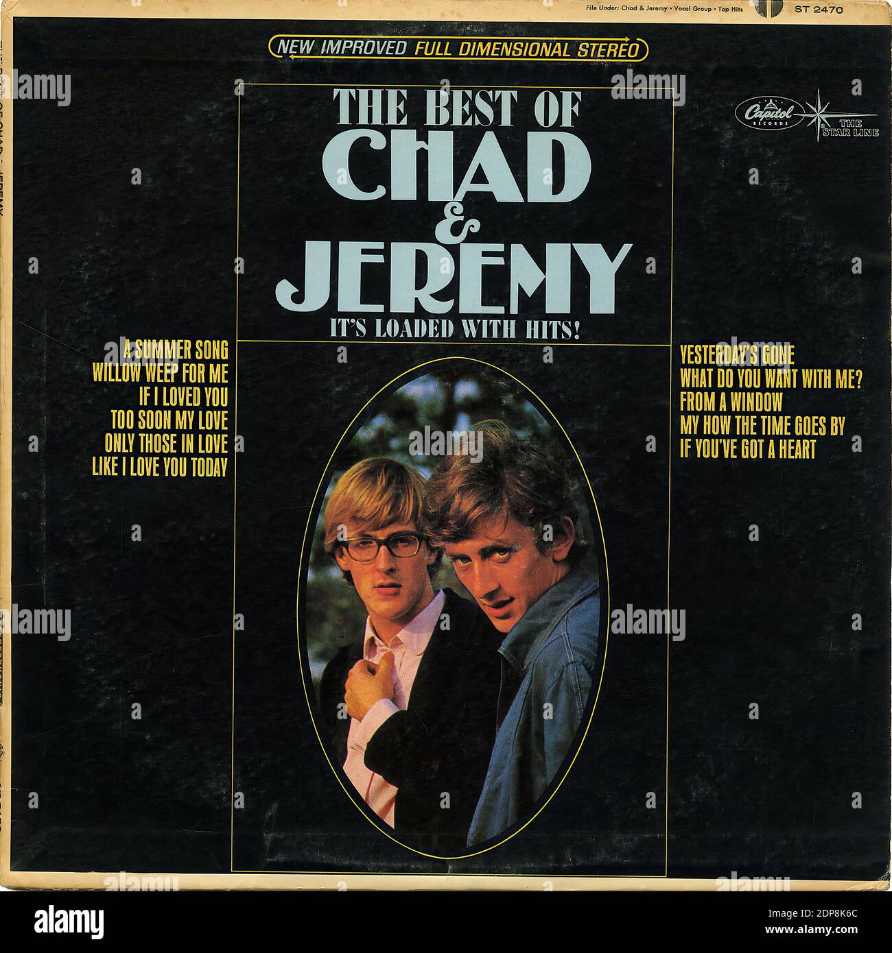 The Best of Chad & Jeremy - Vintage Record Cover Stock Photo - Alamy
