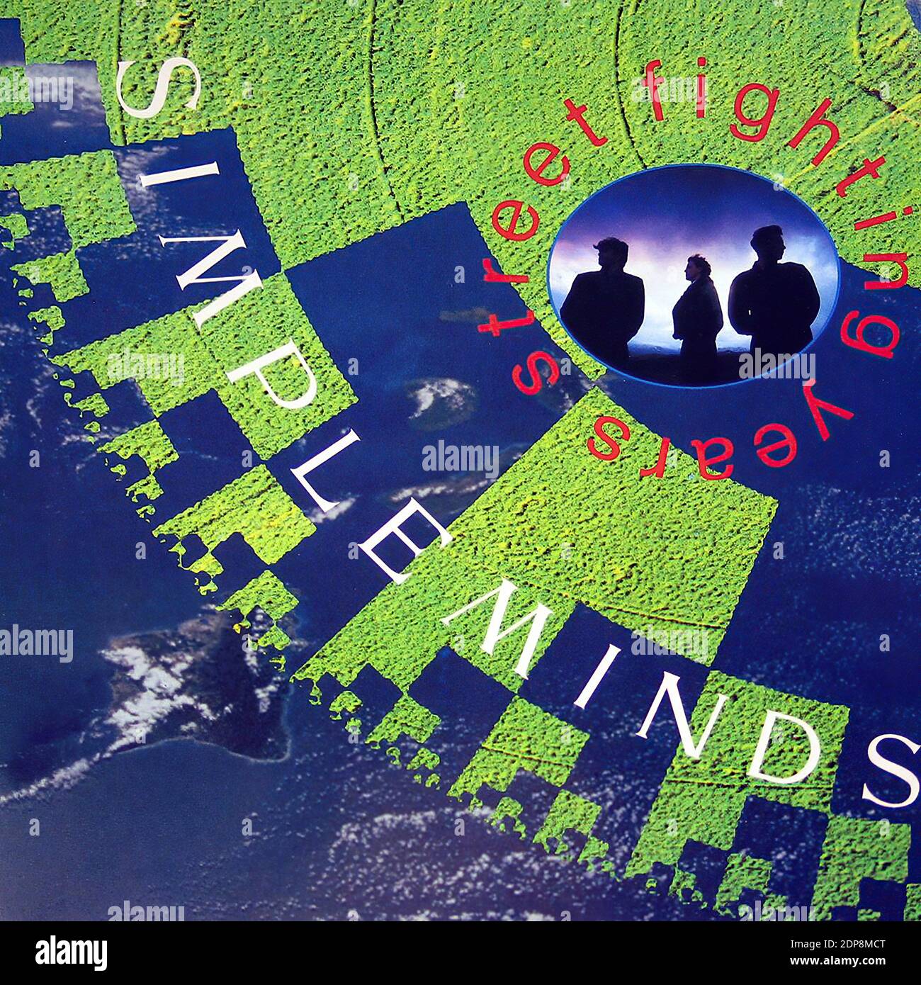 Simple Minds Street Fighting Years - Vintage Vinyl Record Cover Stock ...