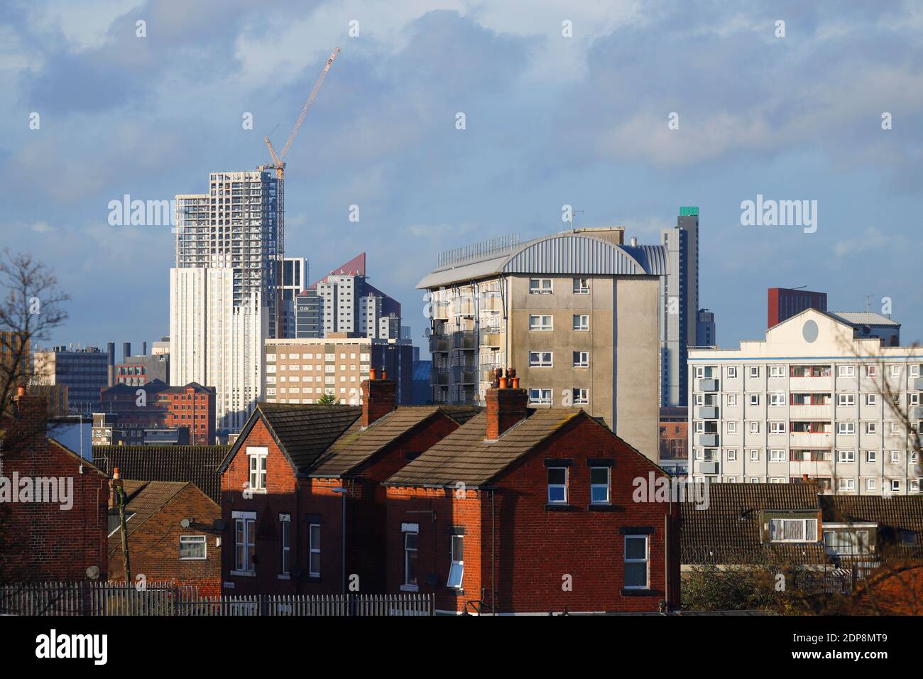 A view from the Burmantofts area of Leeds,looking towards Altus House ...