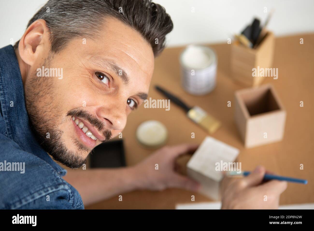 Kids paint pot hi-res stock photography and images - Alamy