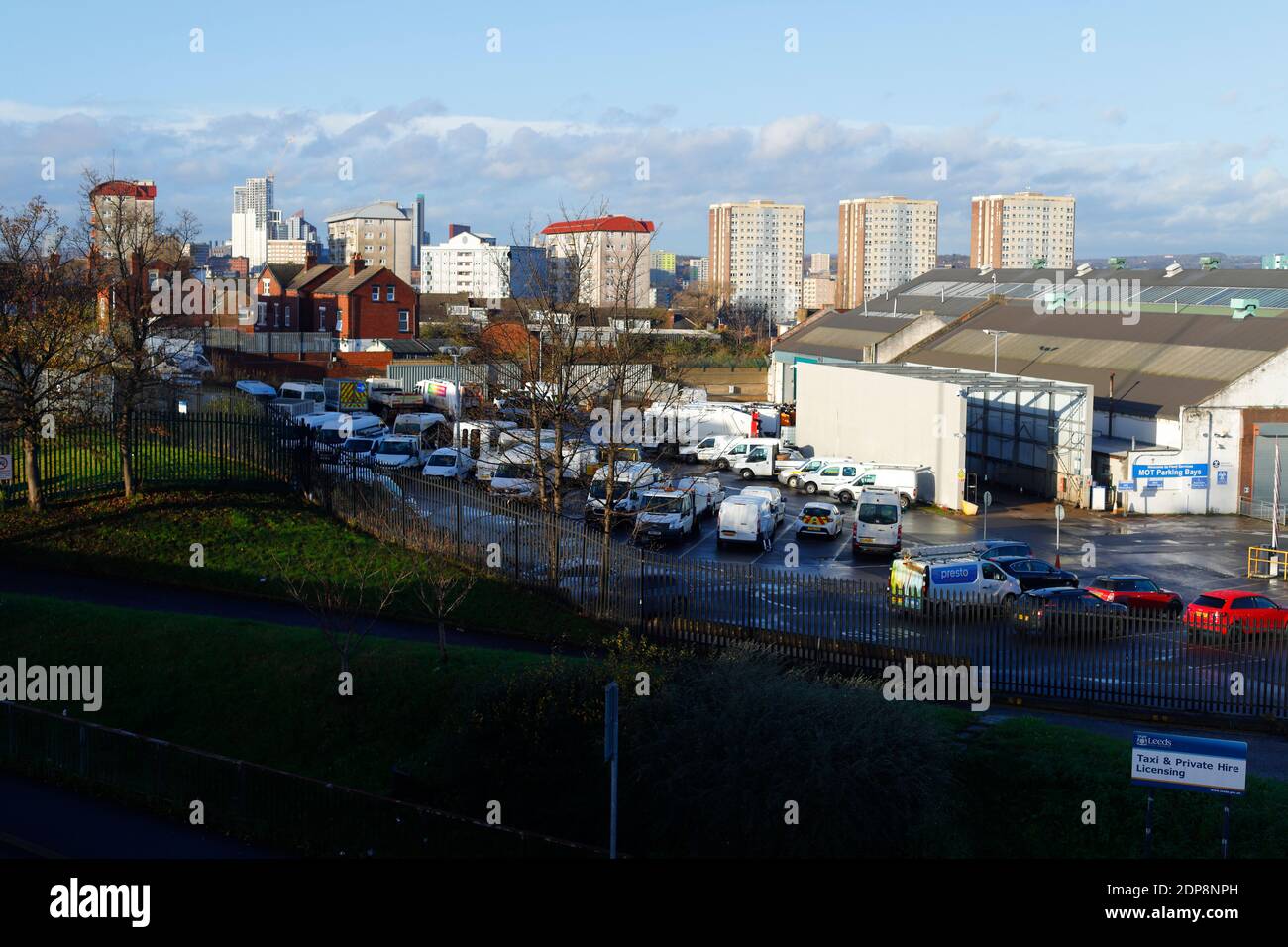 A view from the Burmantofts area of Leeds,looking towards Altus House ...