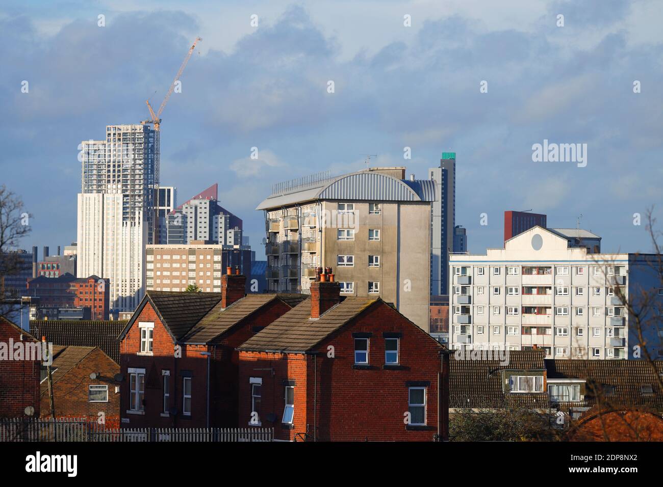 A view from the Burmantofts area of Leeds,looking towards Altus House ...