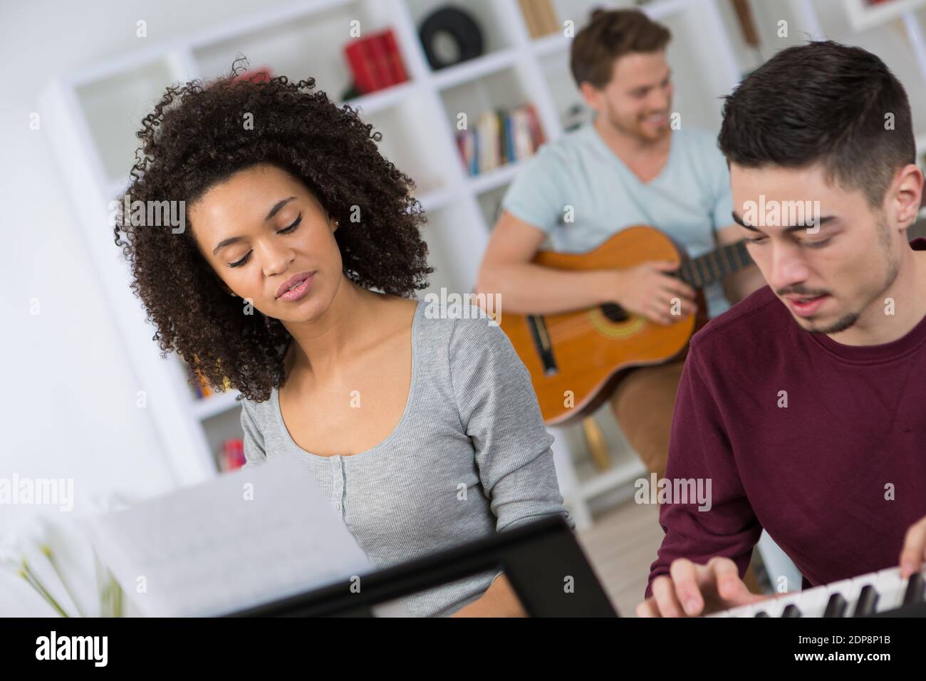 Group of friends music university hi-res stock photography and images ...