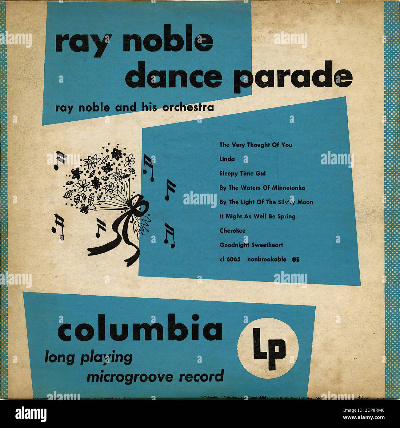 Ray Noble Dance Parade - Vintage Record Cover Stock Photo - Alamy