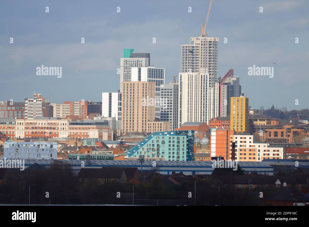 The cluster of buildings in Leeds is Arena Village student ...